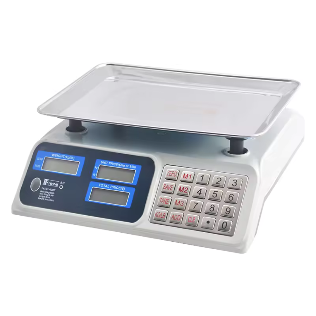 Balanza de Mesa Digital 40kg Teclado de Metal con Calculadora de Preci ...