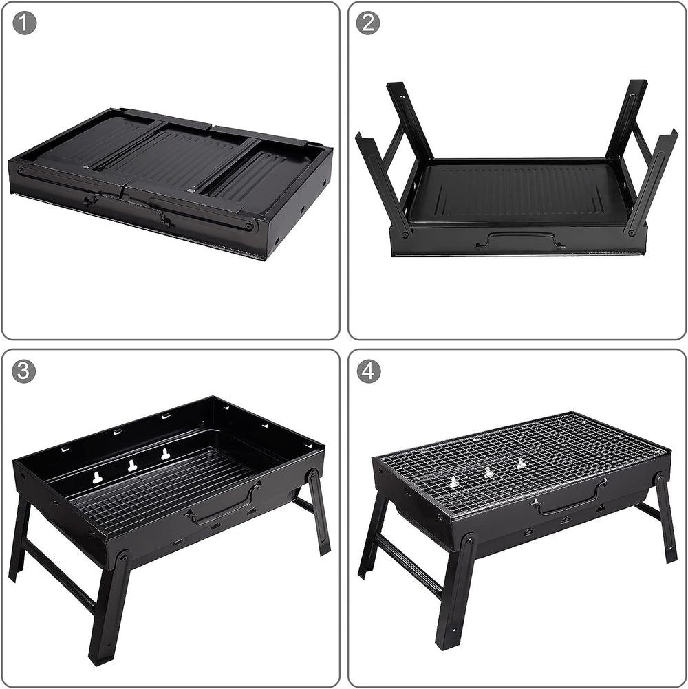 Mini Parrilla o Asado Rectangular Portátil Metálica ALP-BBQ4429